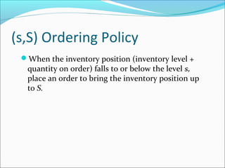 Inventory systems | PPT