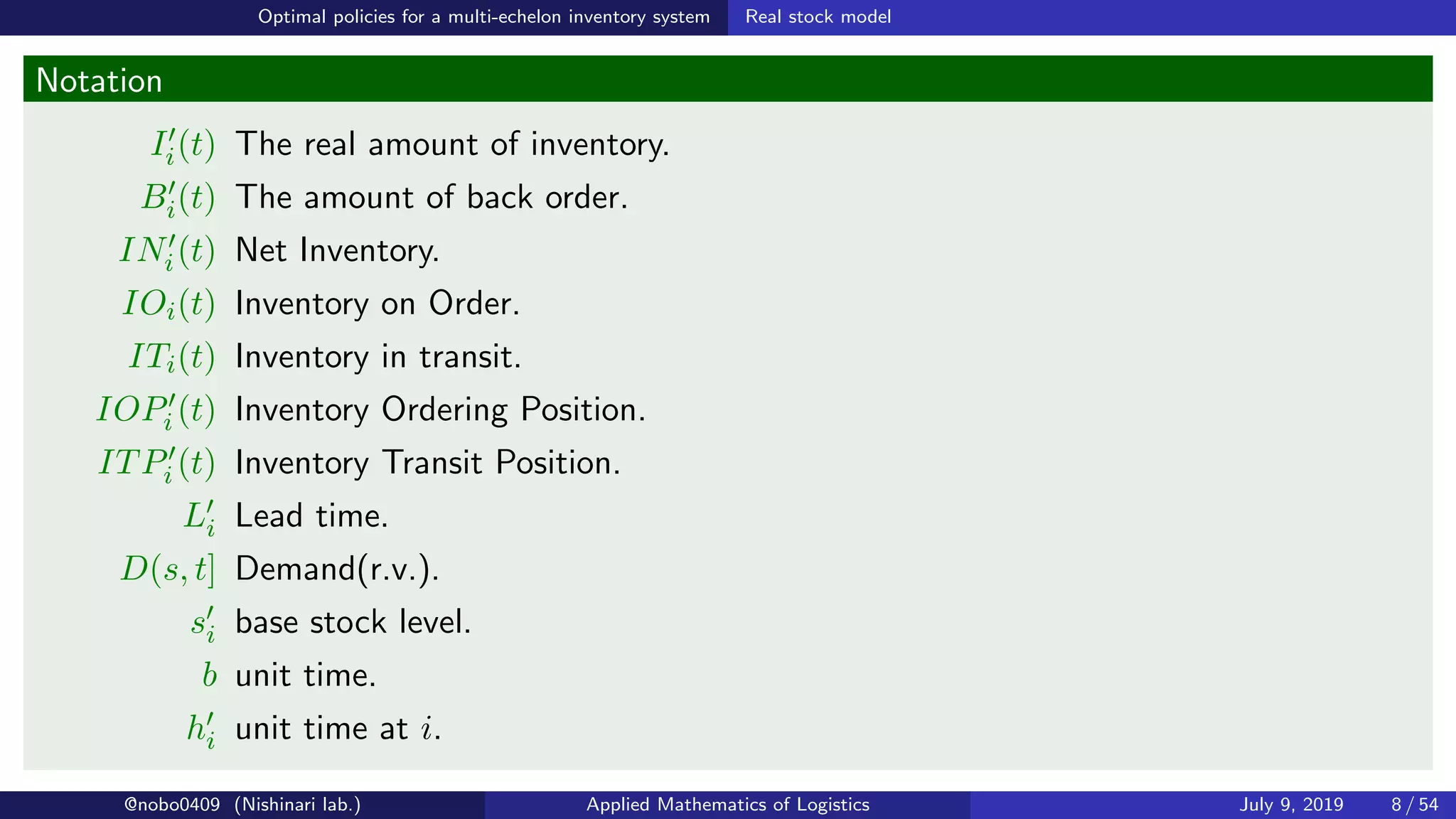 Inventory theory presentation | PPT