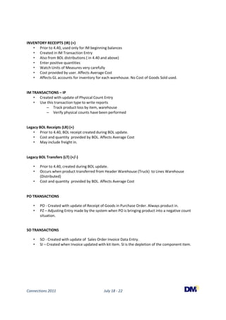 Inventory Transaction Types | PDF