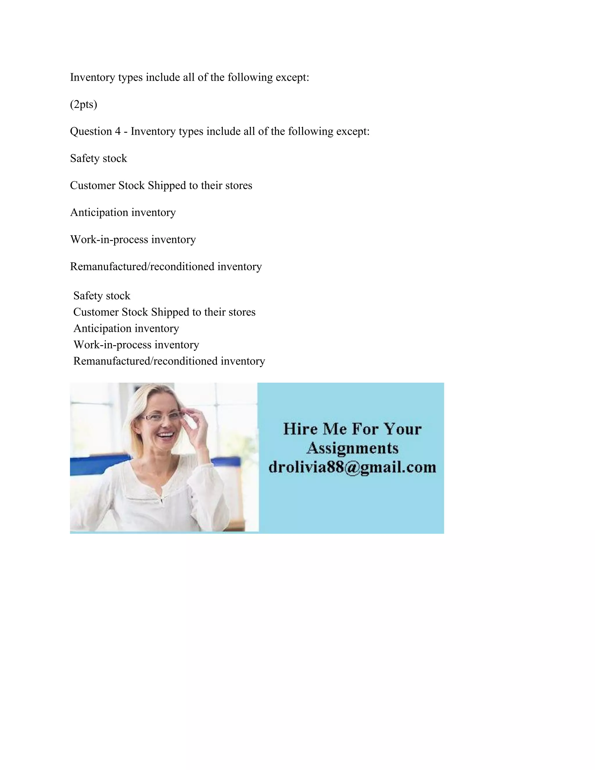 Inventory types include all of the following except- (2pts) Question 4.pdf