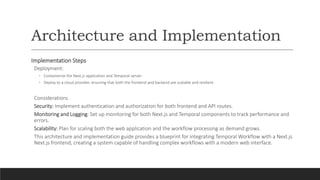 Inventory management using temporal workflow engine | PPTX | Web Development | Internet