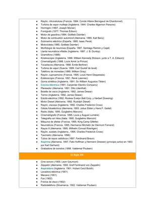 Timeline de Inventos | PDF