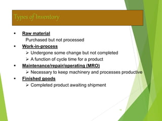 Inventory and warehouse management | PPTX