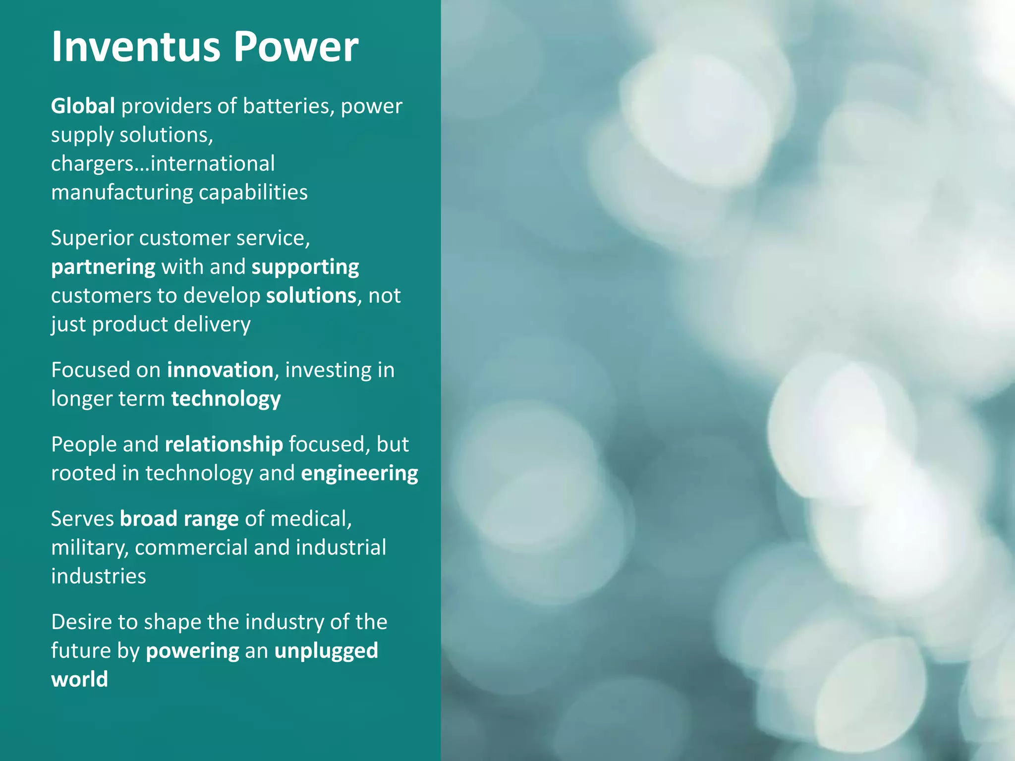 Meet Inventus Power | PPT
