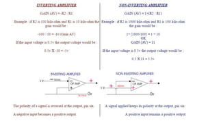 Invering and non inverting amplifiers | PPTX