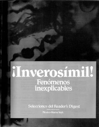 Inverosímil fenómenos inexplicables | PDF