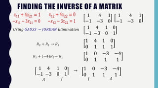 Inverse of A Matrix | PPTX
