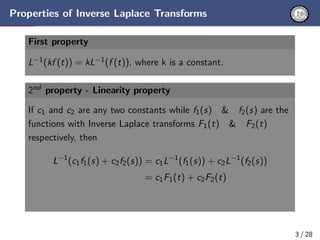 Inverse Laplace Transform | PDF