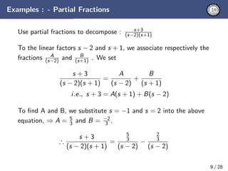 Inverse Laplace Transform | PDF