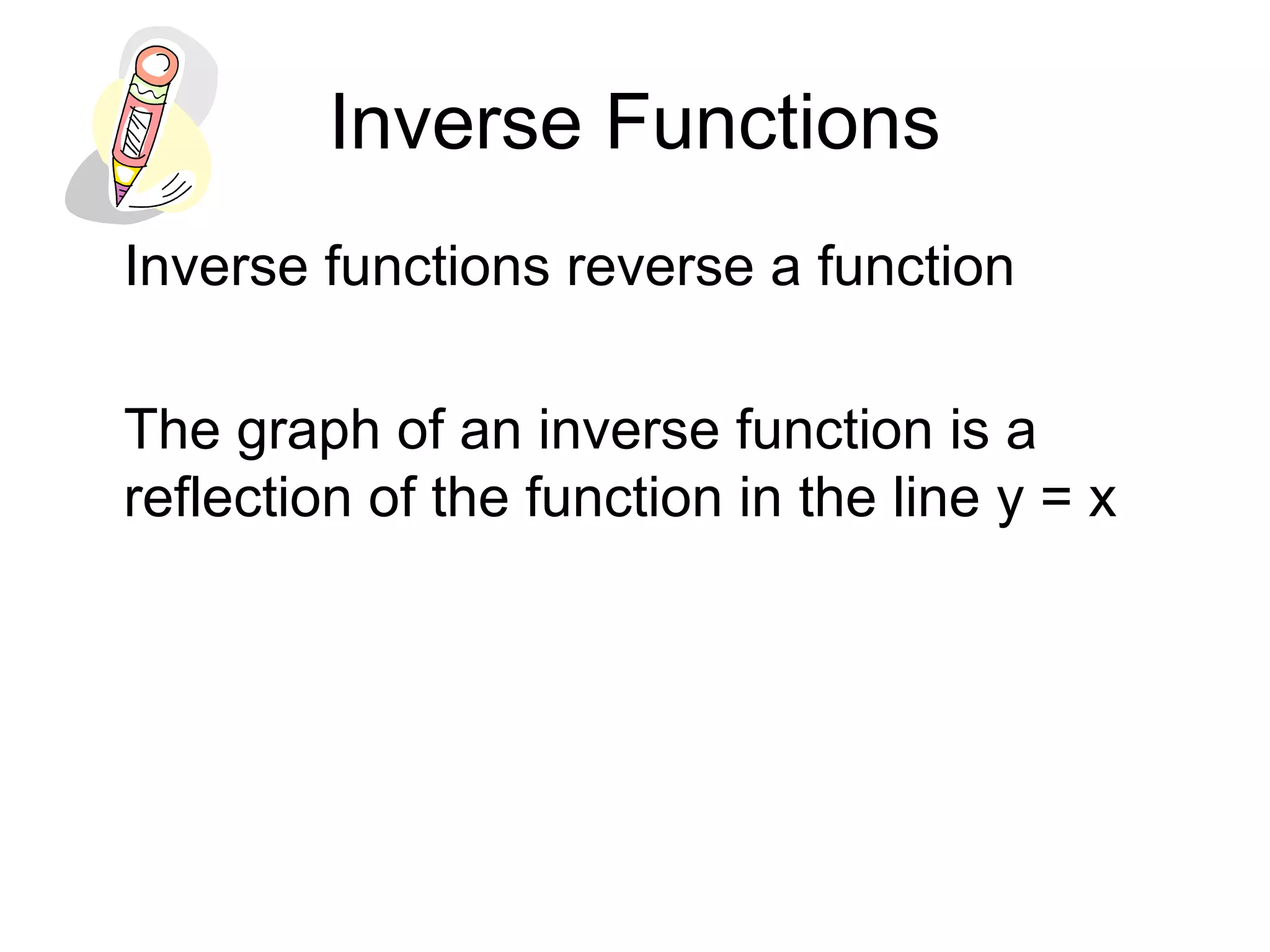 Inverse functions 13 | PPT