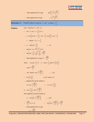 Inverse circular function | PDF