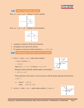 Inverse circular function | PDF | Physics | Science