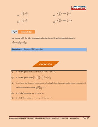 Inverse circular function | PDF