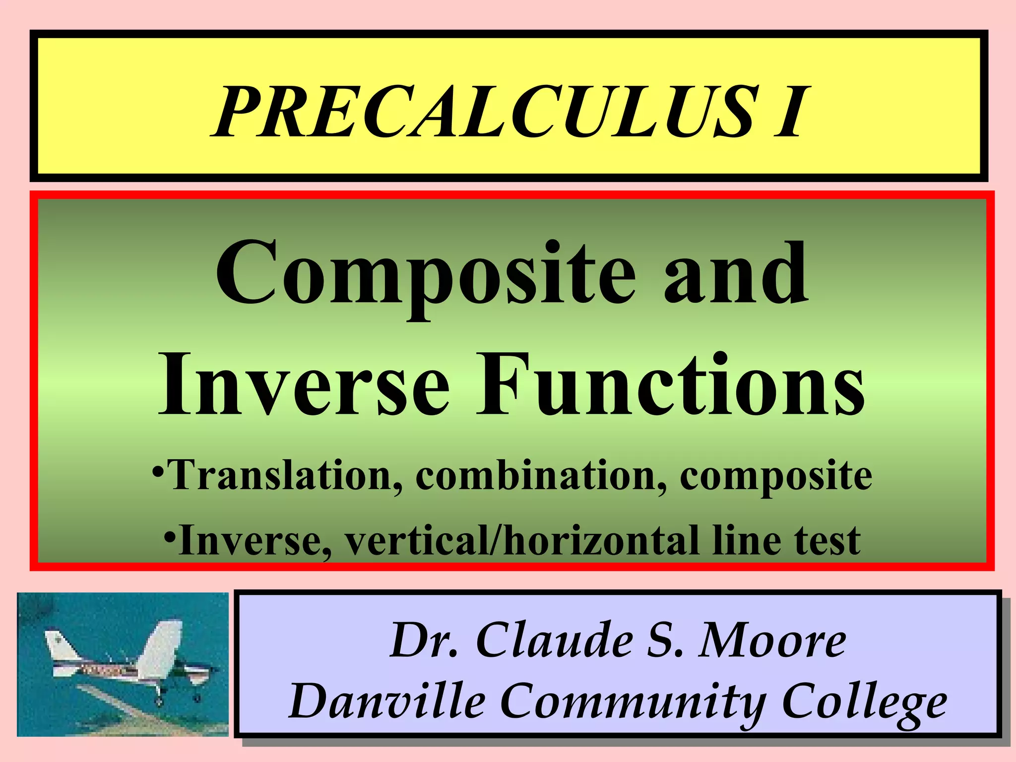 Inverse Composite Functions Ppt