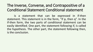Inverse, Converse and Contrapositive.pptx