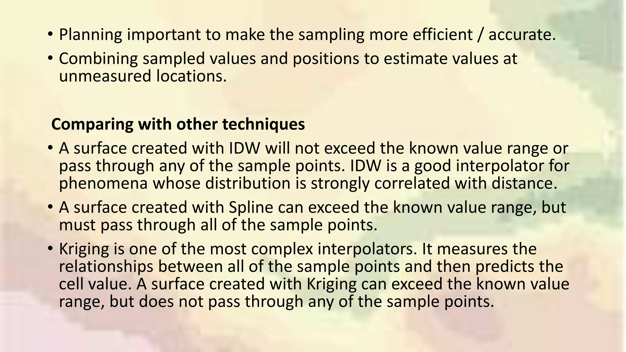 Inverse distance weighting | PPTX