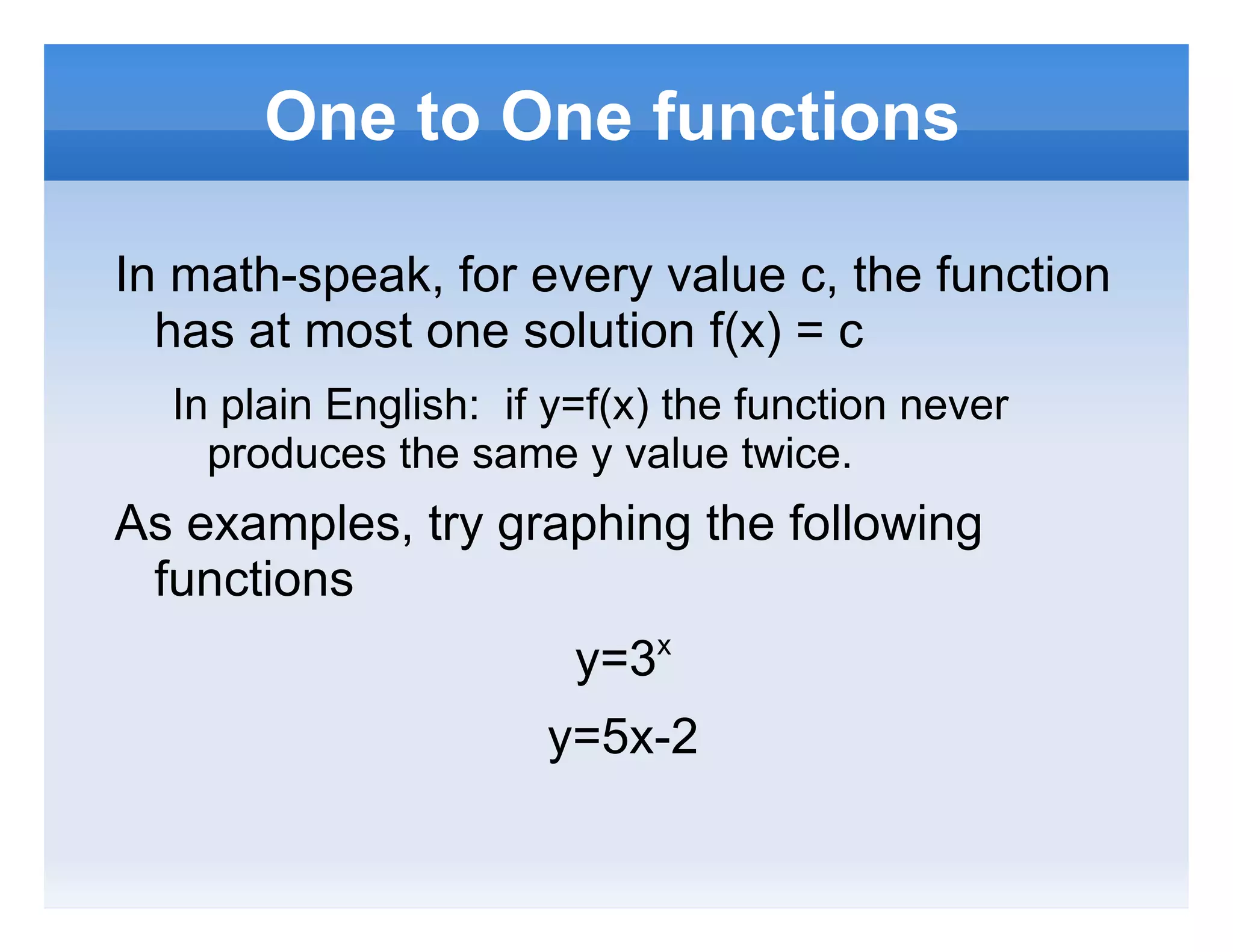 Inverse Functions | PPT