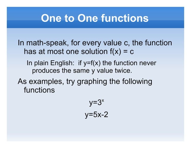 Inverse Functions | PPT