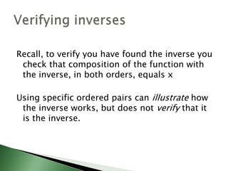 Inverse Functions | PPTX
