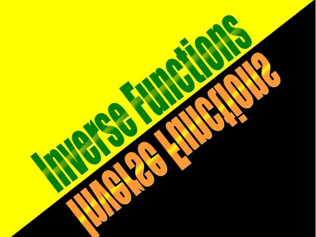 Inverse Functions | PPT | Chemistry | Science
