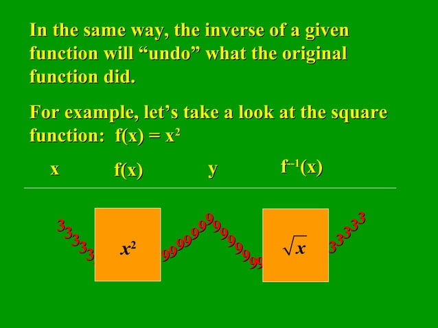 Inverse Functions | PPT | Chemistry | Science