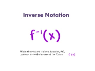 Inverse functions | PPTX | Technology & Computing