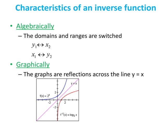 Inverse functions precalc | PPT