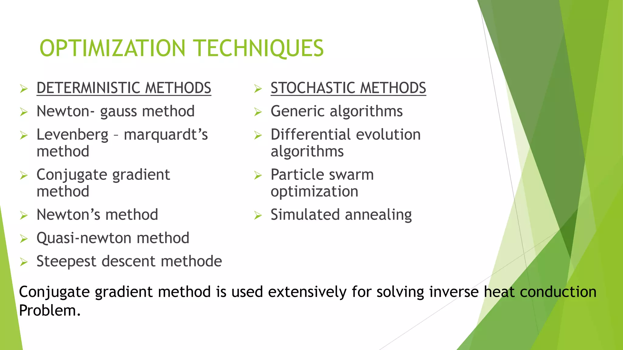 Inverse Heat Conduction Pptx