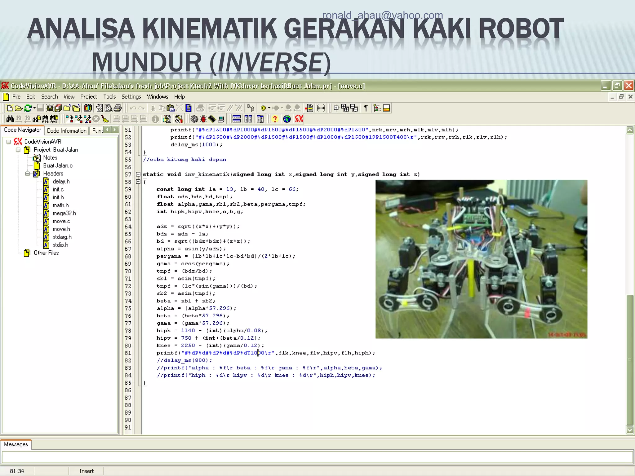 Inverse kinematik animaloid robot | PPTX