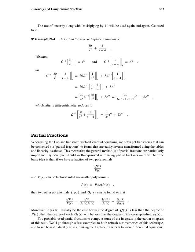 Inverse Laplace Transform