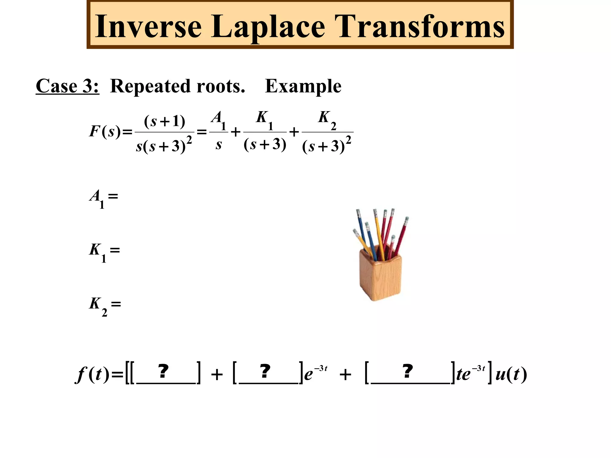 Inverse laplace transforms | PPT