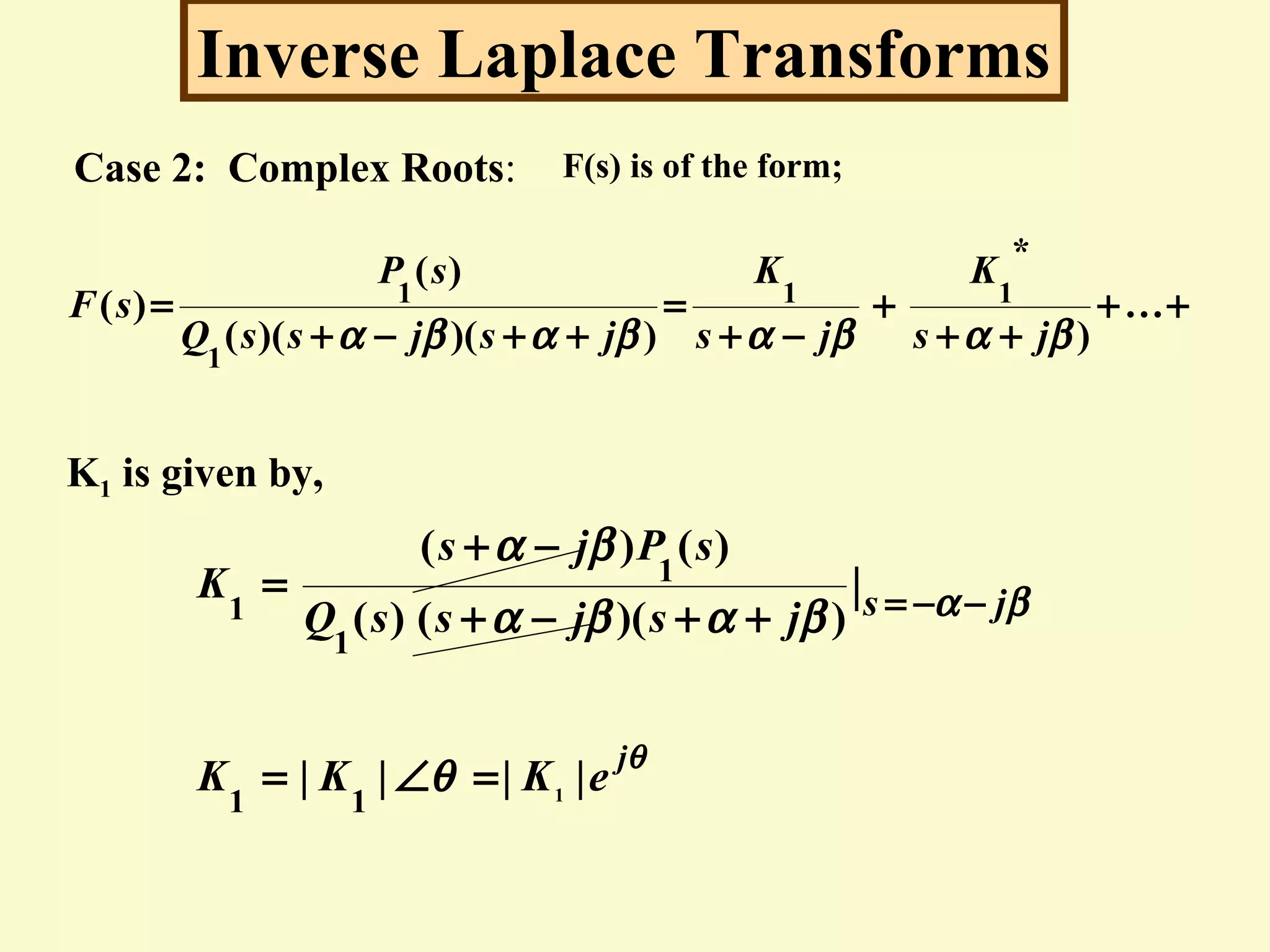 Inverse laplace transforms | PPT