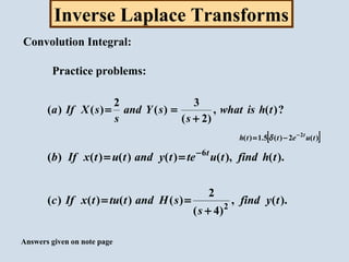Inverse laplace transforms | PPT