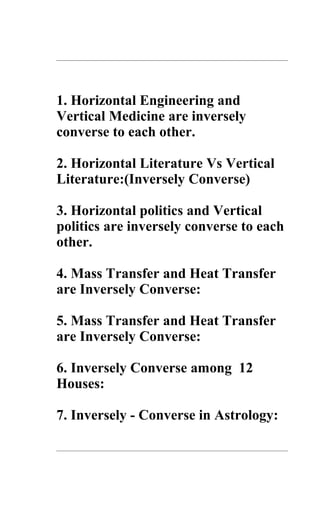 Inversely converse (a space philosophy-volume 2) | PDF