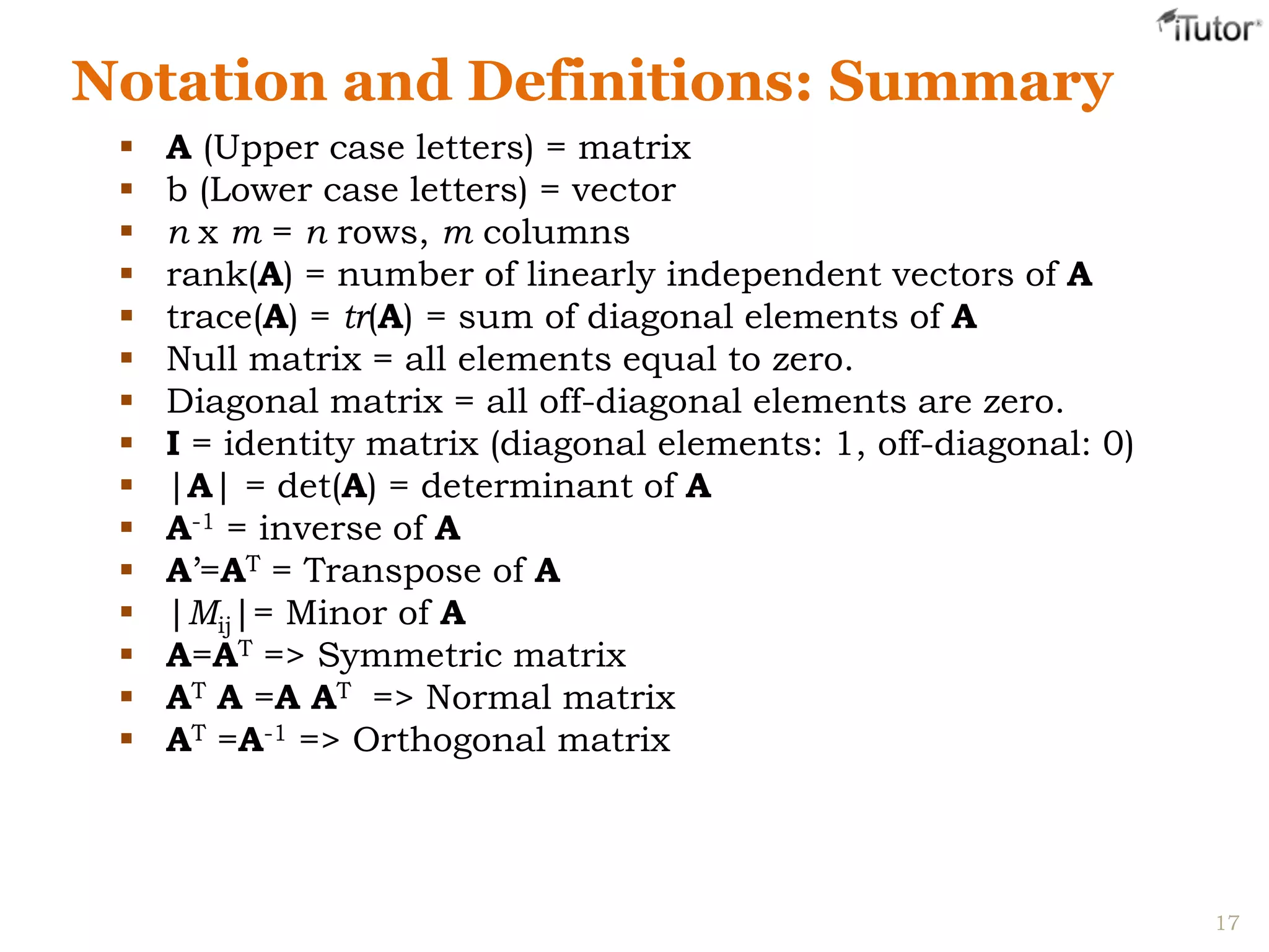 Inverse Matrix & Determinants | PPTX