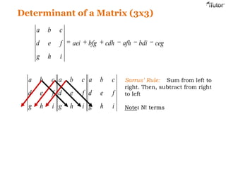 Inverse Matrix & Determinants | PPTX