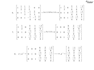 Inverse Matrix & Determinants | PPTX