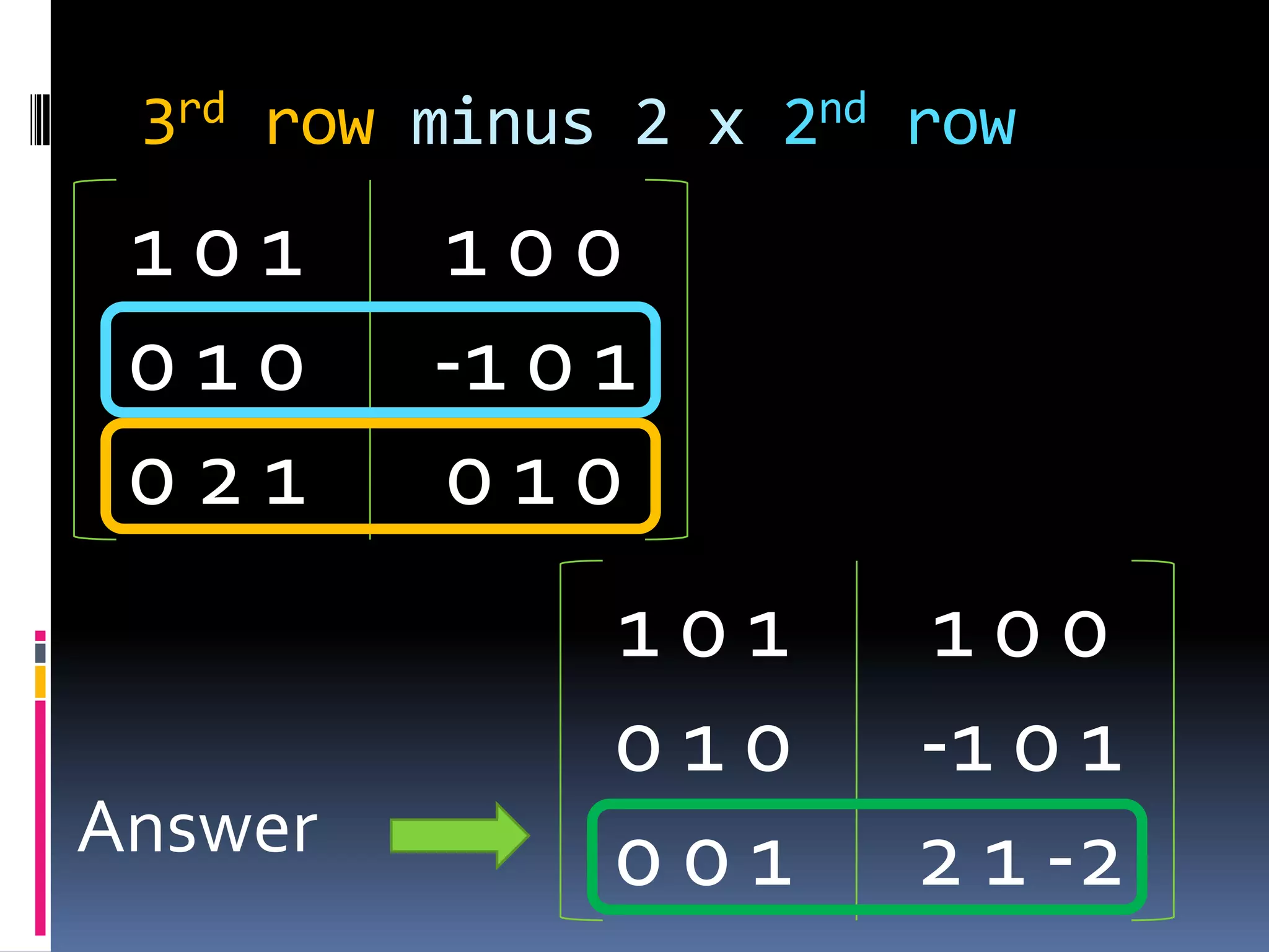 Inverse matrix (part 3) | PPTX