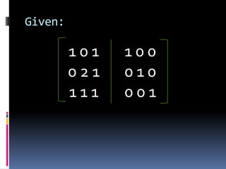 Inverse matrix (part 3) | PPTX