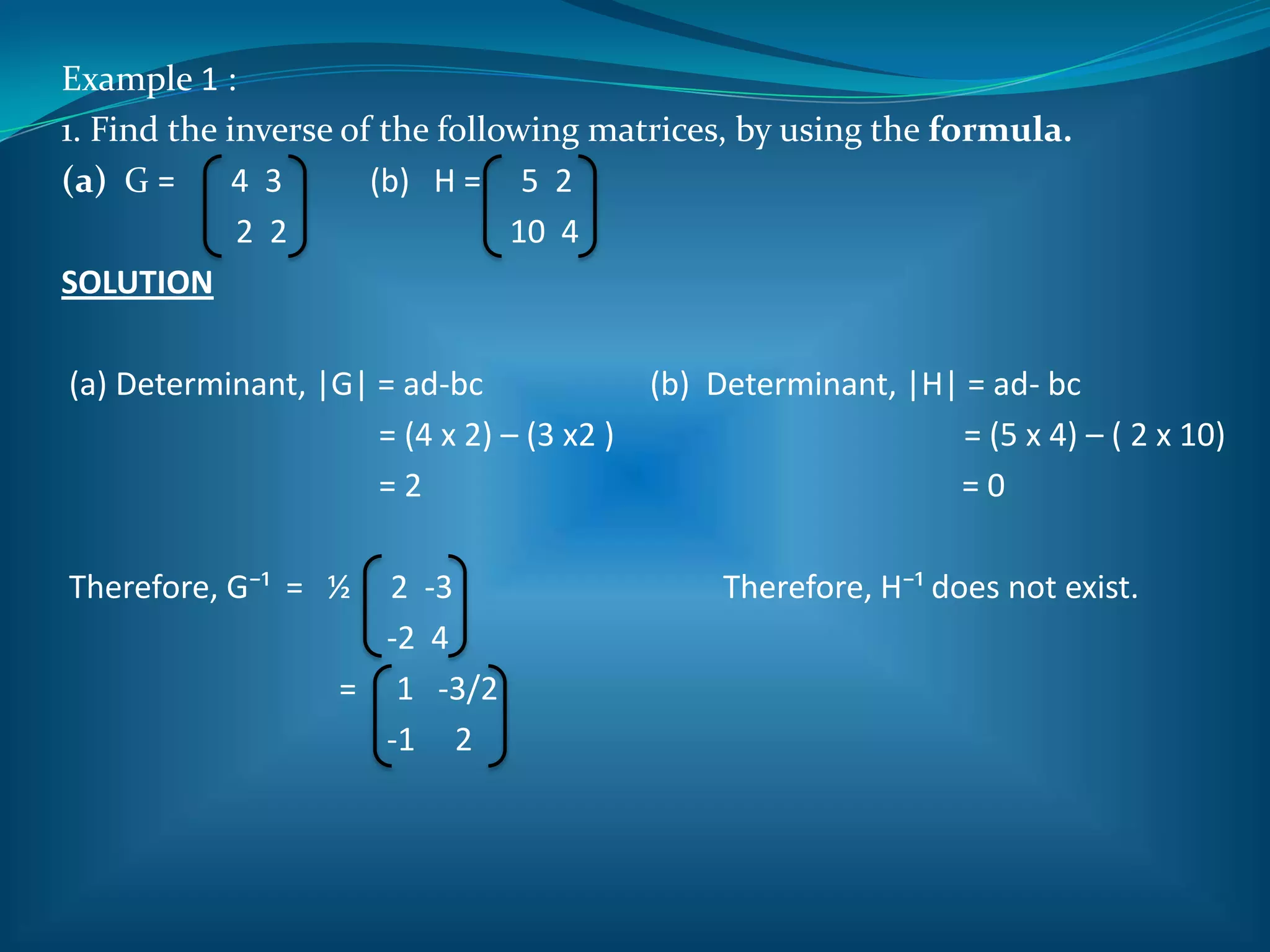 Inverse matrix pptx | PPTX