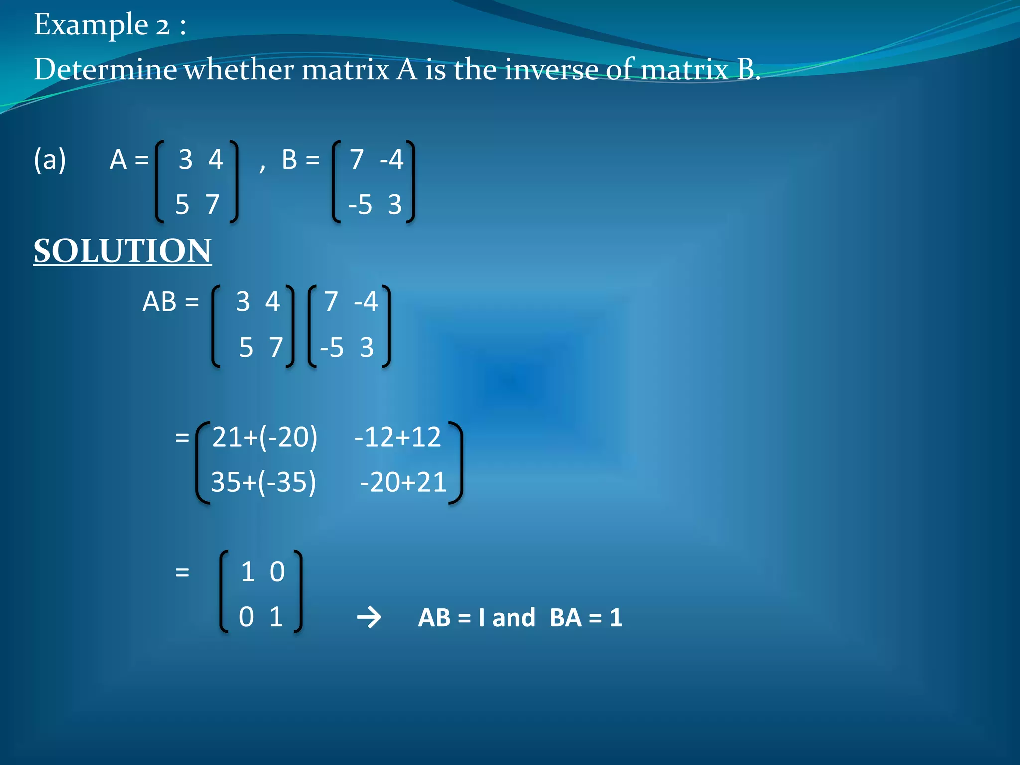 Inverse matrix pptx | PPTX