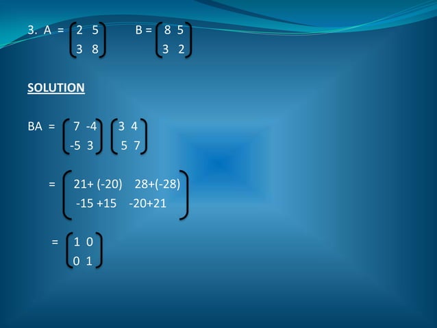 Inverse matrix pptx | PPT