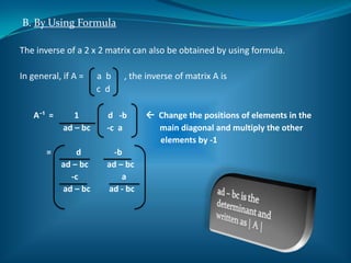 Inverse matrix pptx | PPTX