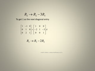 Inverse of a matrix | PPTX