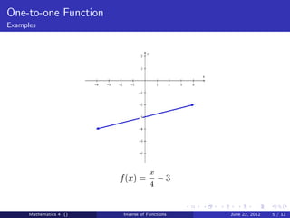 Inverse of functions | PPT