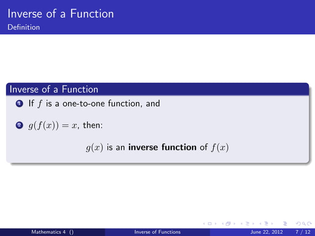 Inverse of functions | PDF | Programming Languages | Computing
