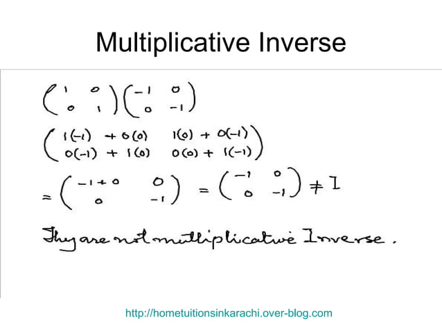 Inverse of matrix, Transpose of Matrix, Adjoint, Metric Maths Solution ...