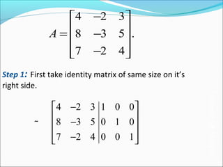 Inverse of matrix | PPT