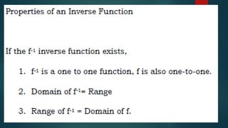 Inverse of one-one-funtions - table of value-graph-domain-range.pptx