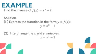 INVERSE OF ONE-TO-ONE FUNCTIONS (that will help you) | PPT